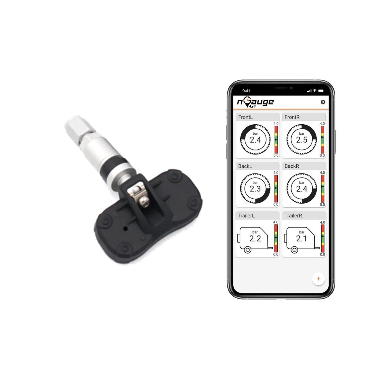 Tyre Pressure Monitoring System (TPMS) - nGauge 4x4